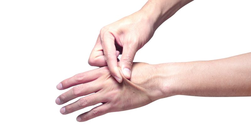 The simple 'skin pinch test' will tell you if you're dehydrated ...